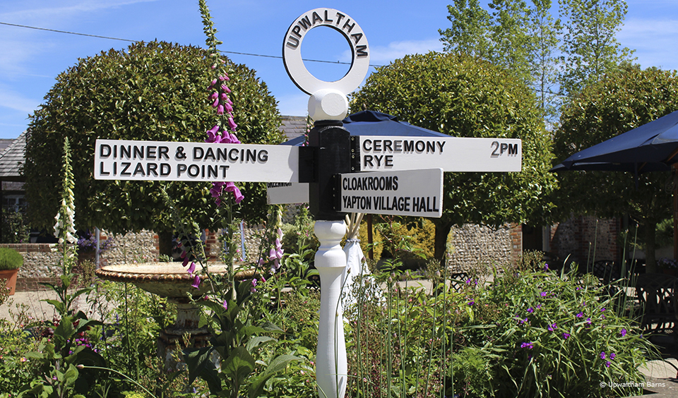 Wedding Signage Ideas – Upwaltham Barns